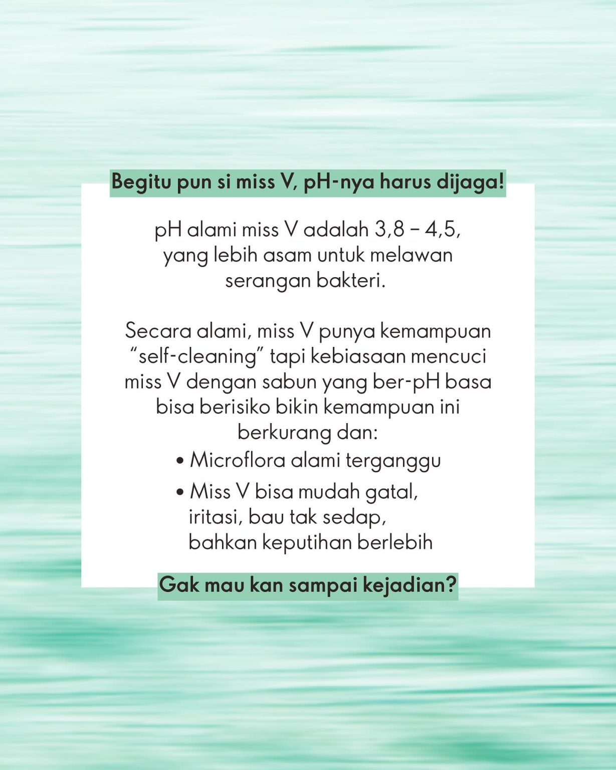 Tips Merawat Kulit Area Miss V - Feminelle Oriflame